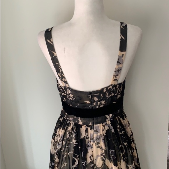 Tracy Reese | Dresses | Tracy Reese Silk Chiffon Floral Dress Velvet ...